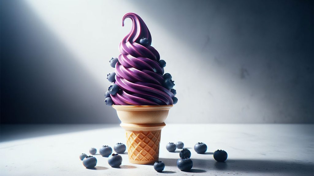 Indulge in Blueberry Bonanza Soft Serve: The Ultimate Treat