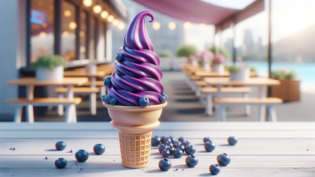 Indulge in Blueberry Bonanza Soft Serve: The Ultimate Treat